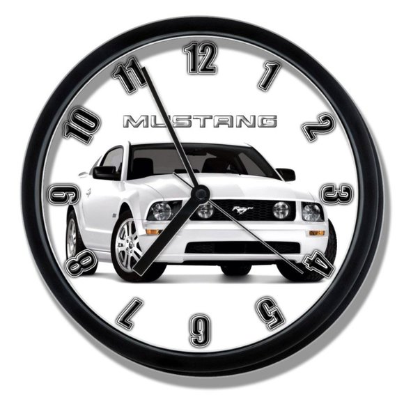 Clock | Wall Decor | Ford Mustang White Wall Clock New | Poshmark
